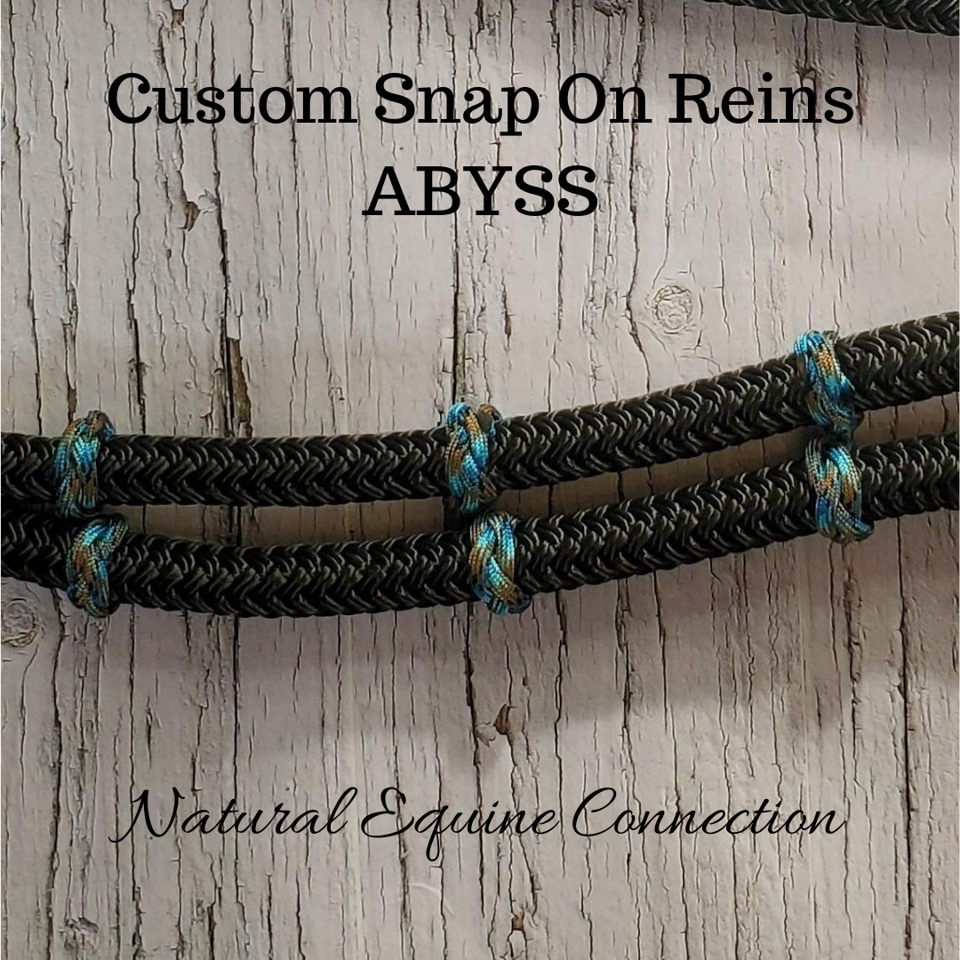 Snap On Rope Reins with Braid Knot Accents – Natural Equine Connection